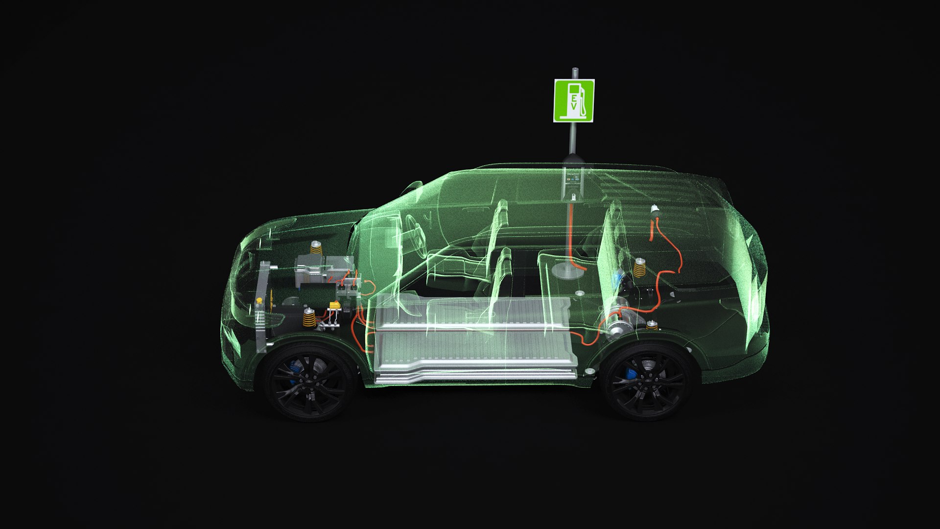 4x4 Hybrid Chargepoint X-ray 3D Model - TurboSquid 1533890