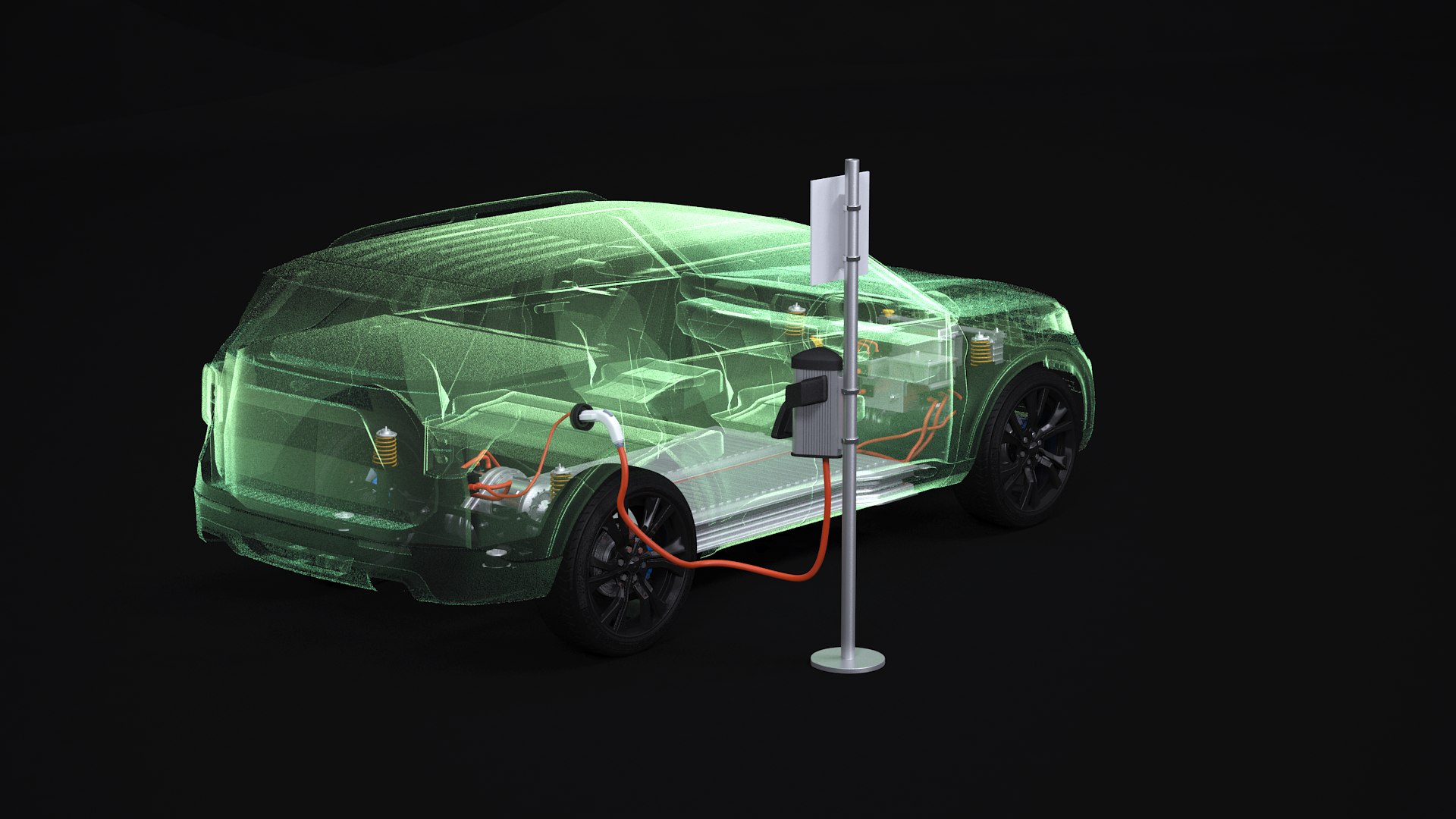 4x4 Hybrid Chargepoint X-ray 3D Model - TurboSquid 1533890