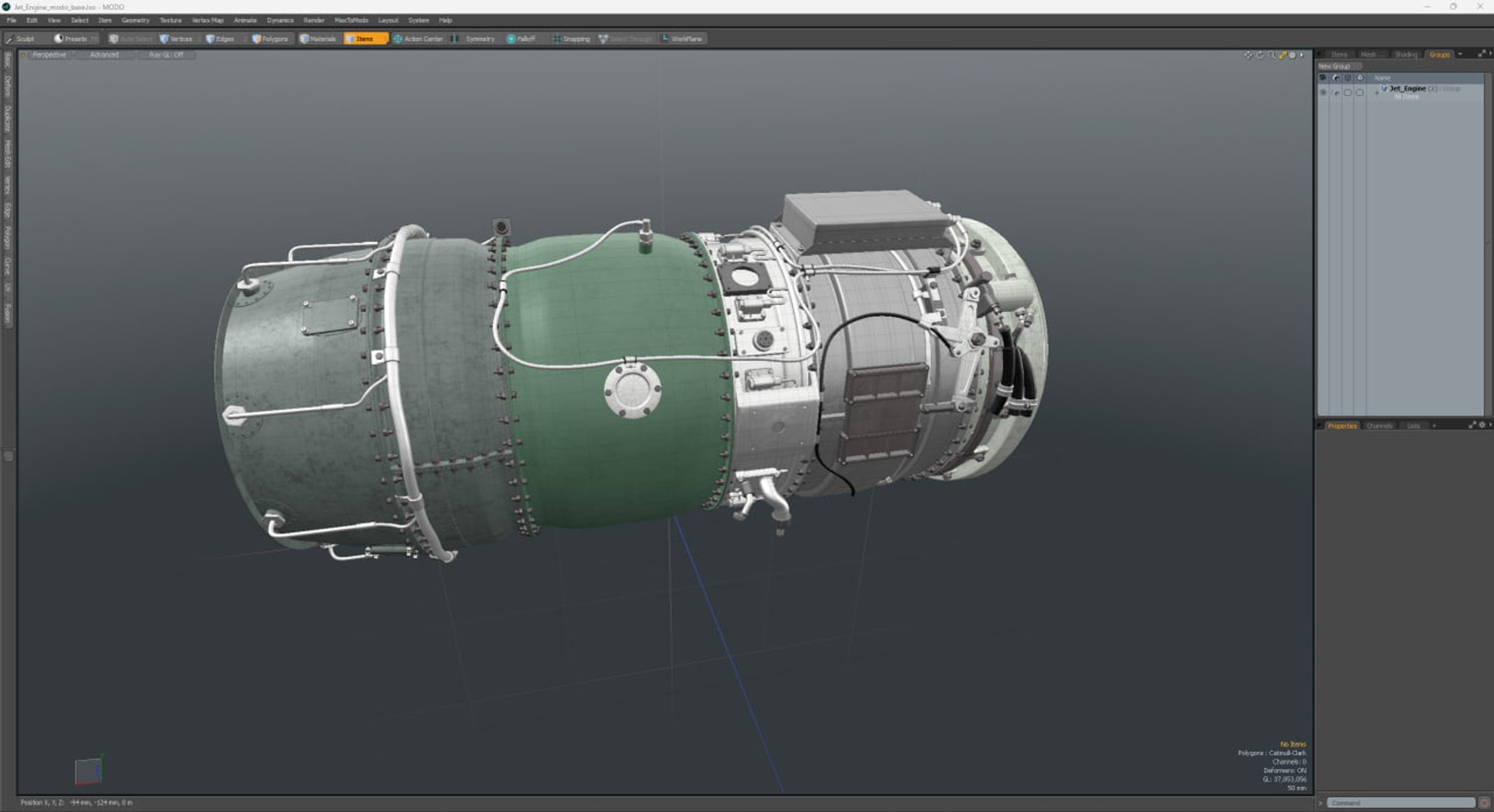 3D Jet Engine - TurboSquid 2349392
