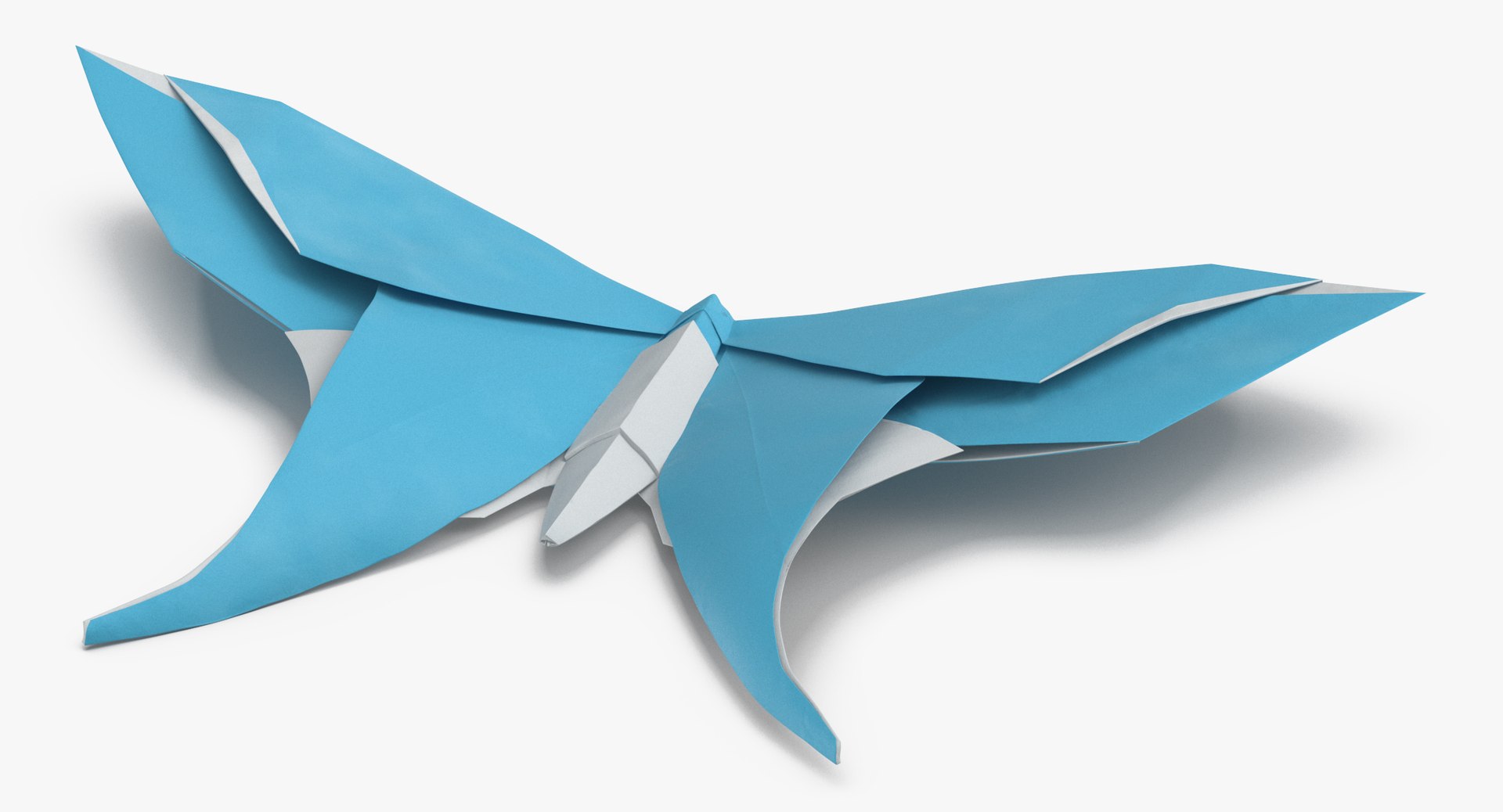 3D Model Butterfly Origami - TurboSquid 1346268