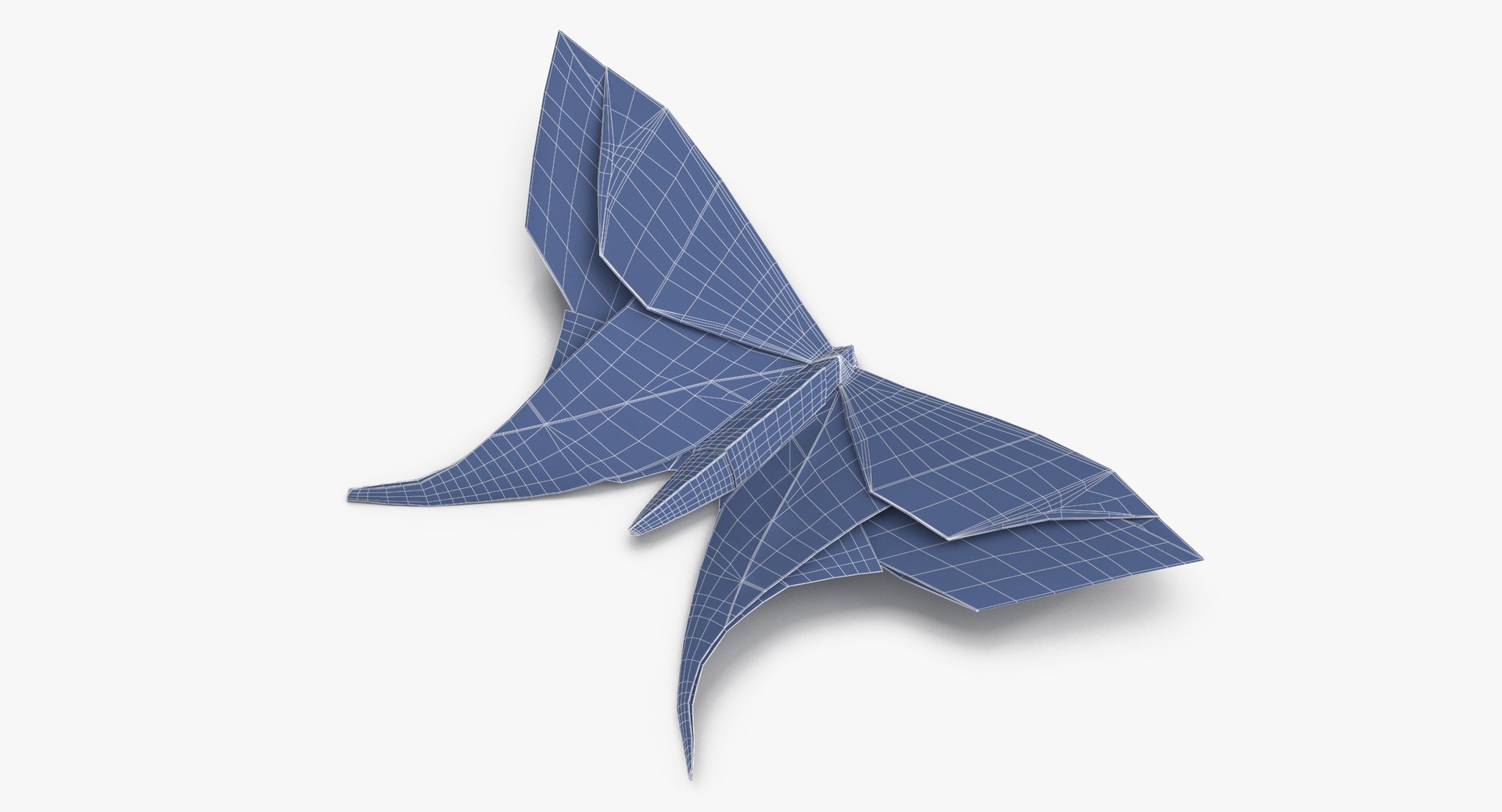 3D Model Butterfly Origami - TurboSquid 1346268