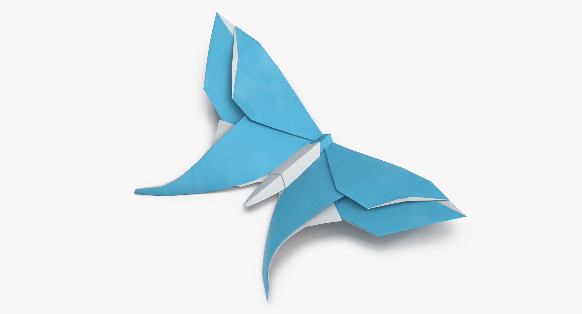 3D Model Butterfly Origami - TurboSquid 1346268
