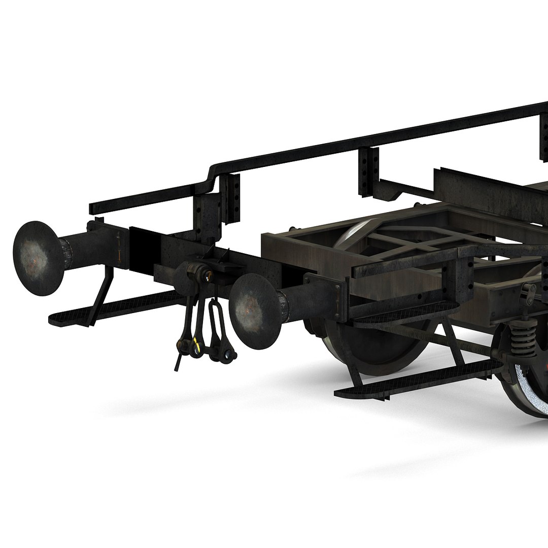 3d model train chassis