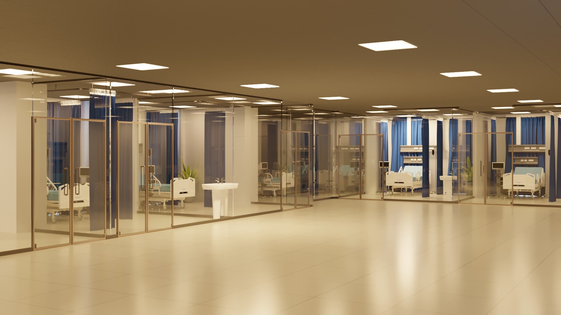 Hospital ICU Room 3D Model - TurboSquid 2020960