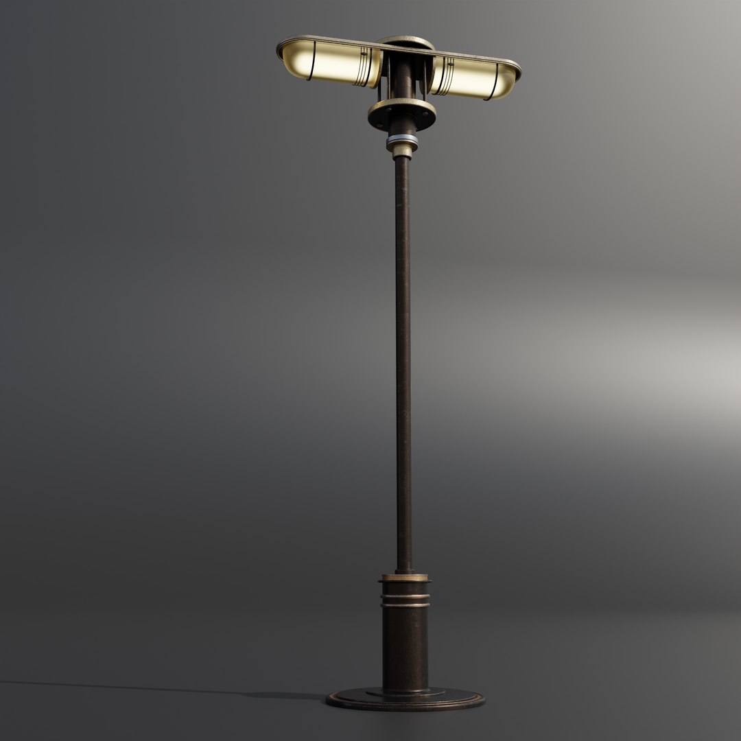 Dieselpunk Street Light 3D Model - TurboSquid 2208994