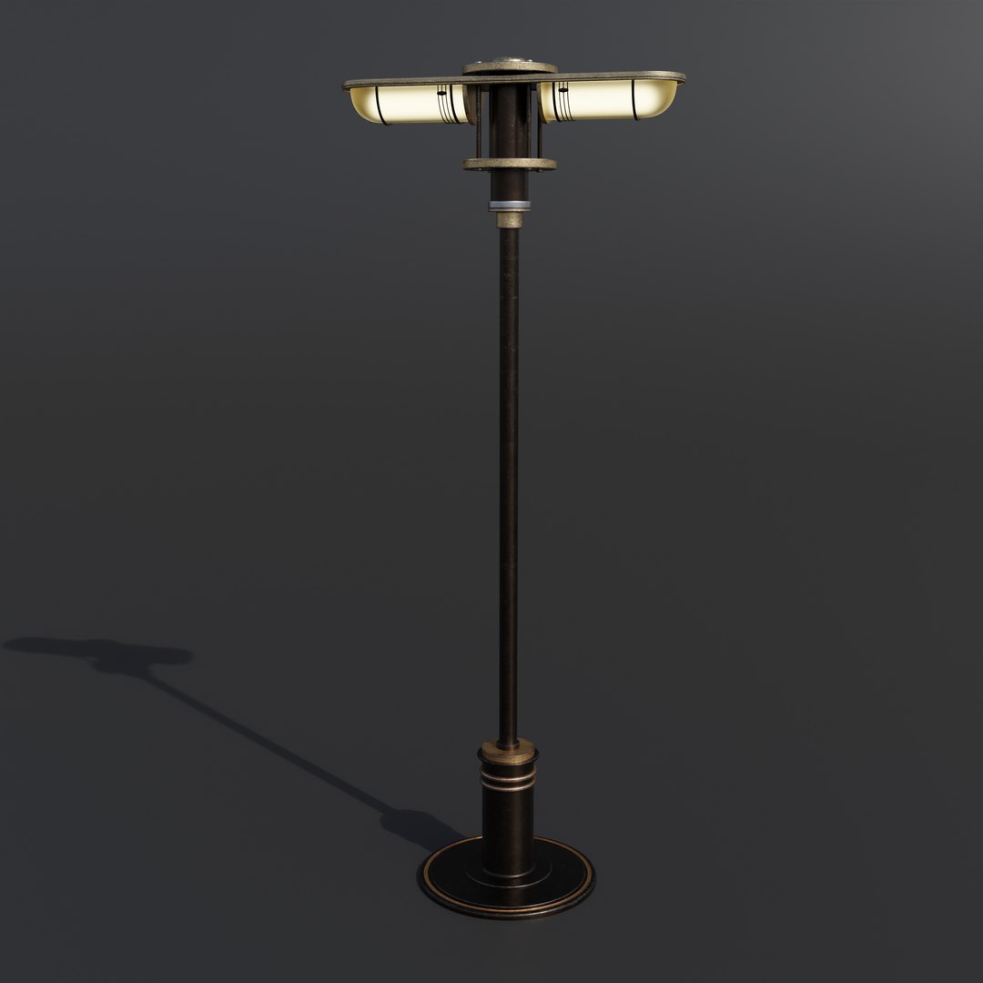 Dieselpunk Street Light 3D Model - TurboSquid 2208994