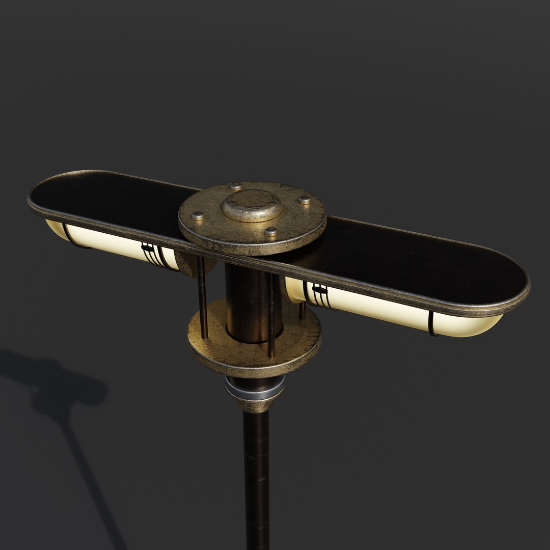 Dieselpunk Street Light 3D Model - TurboSquid 2208994