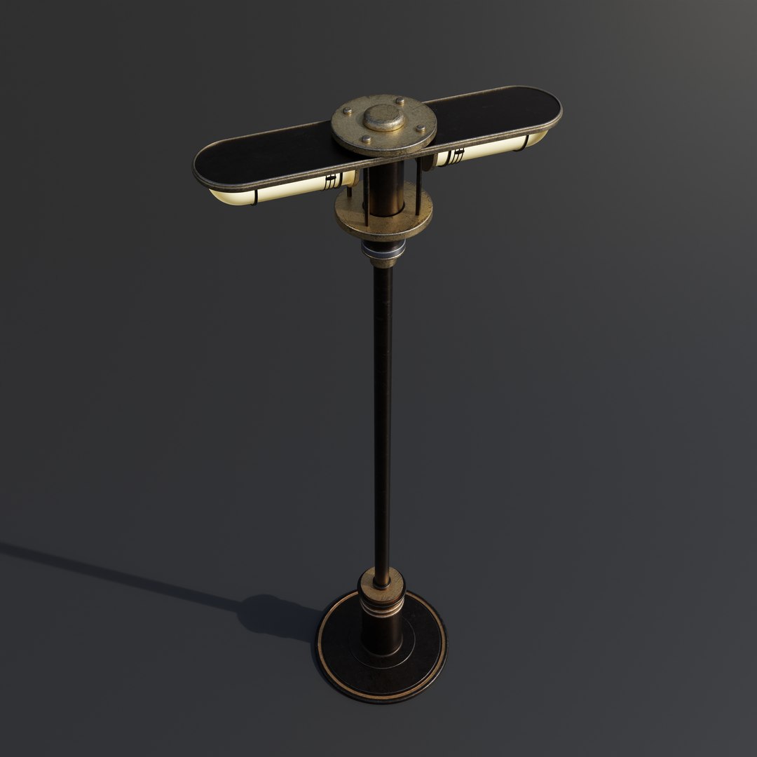 Dieselpunk Street Light 3D Model - TurboSquid 2208994