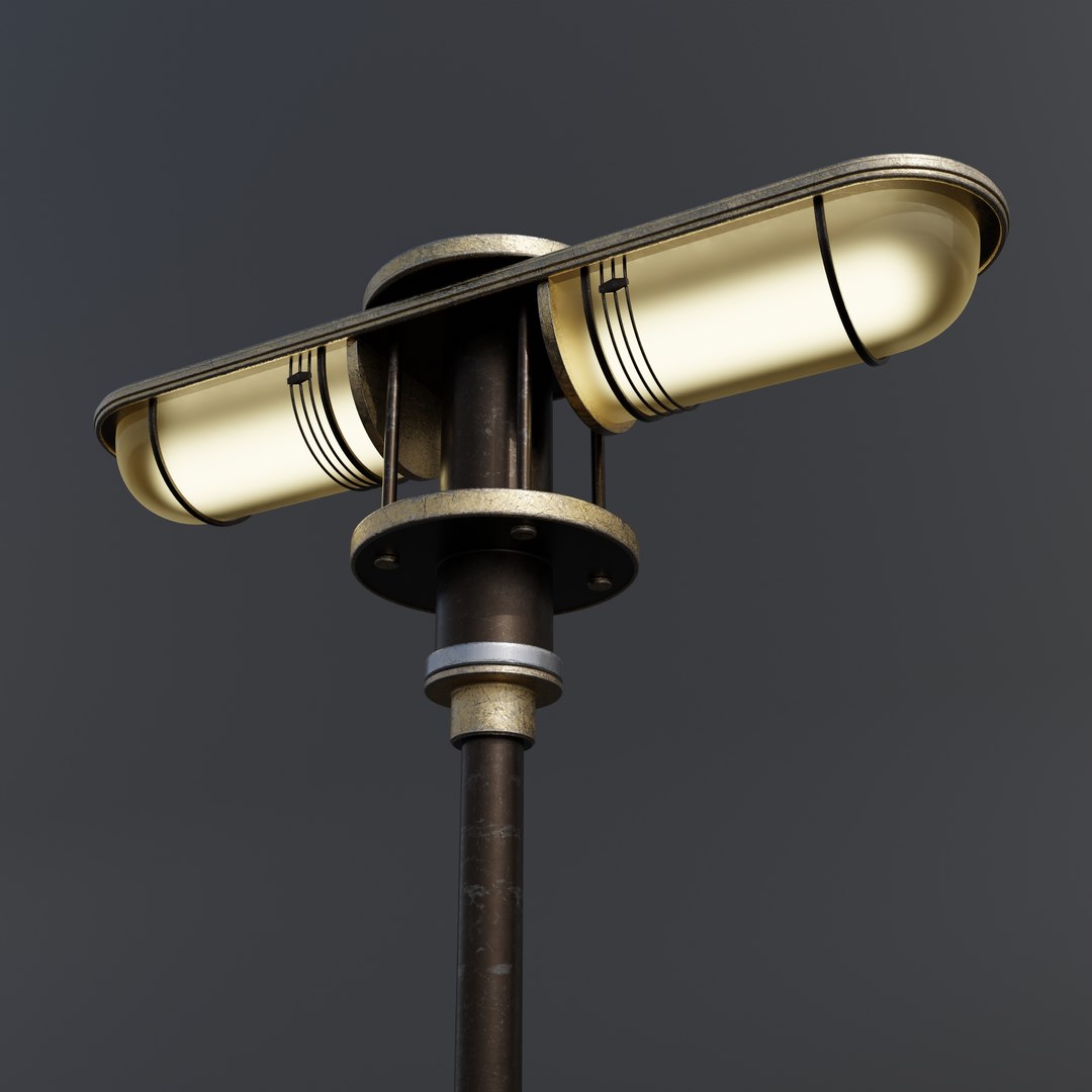 Dieselpunk Street Light 3D Model - TurboSquid 2208994