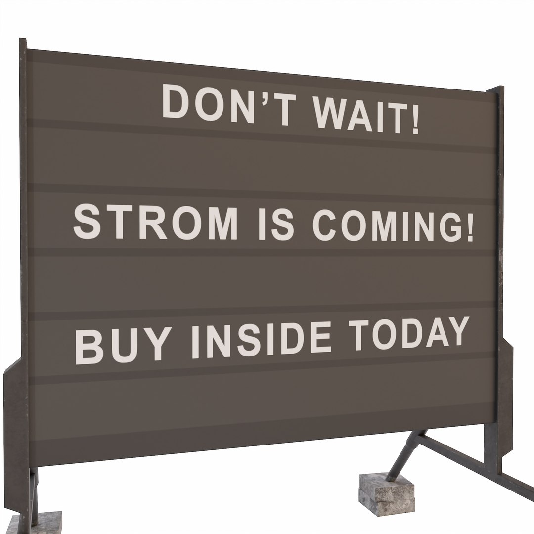 Road Side Information Board 3d Model 3D Model - TurboSquid 2410607