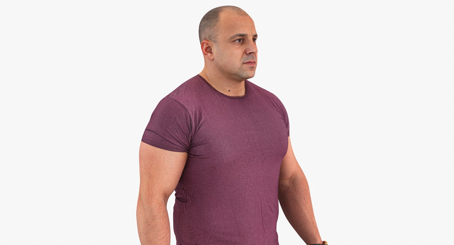 Arnold Casual Spring Idle Pose 01 With Bags Model - TurboSquid 1878922