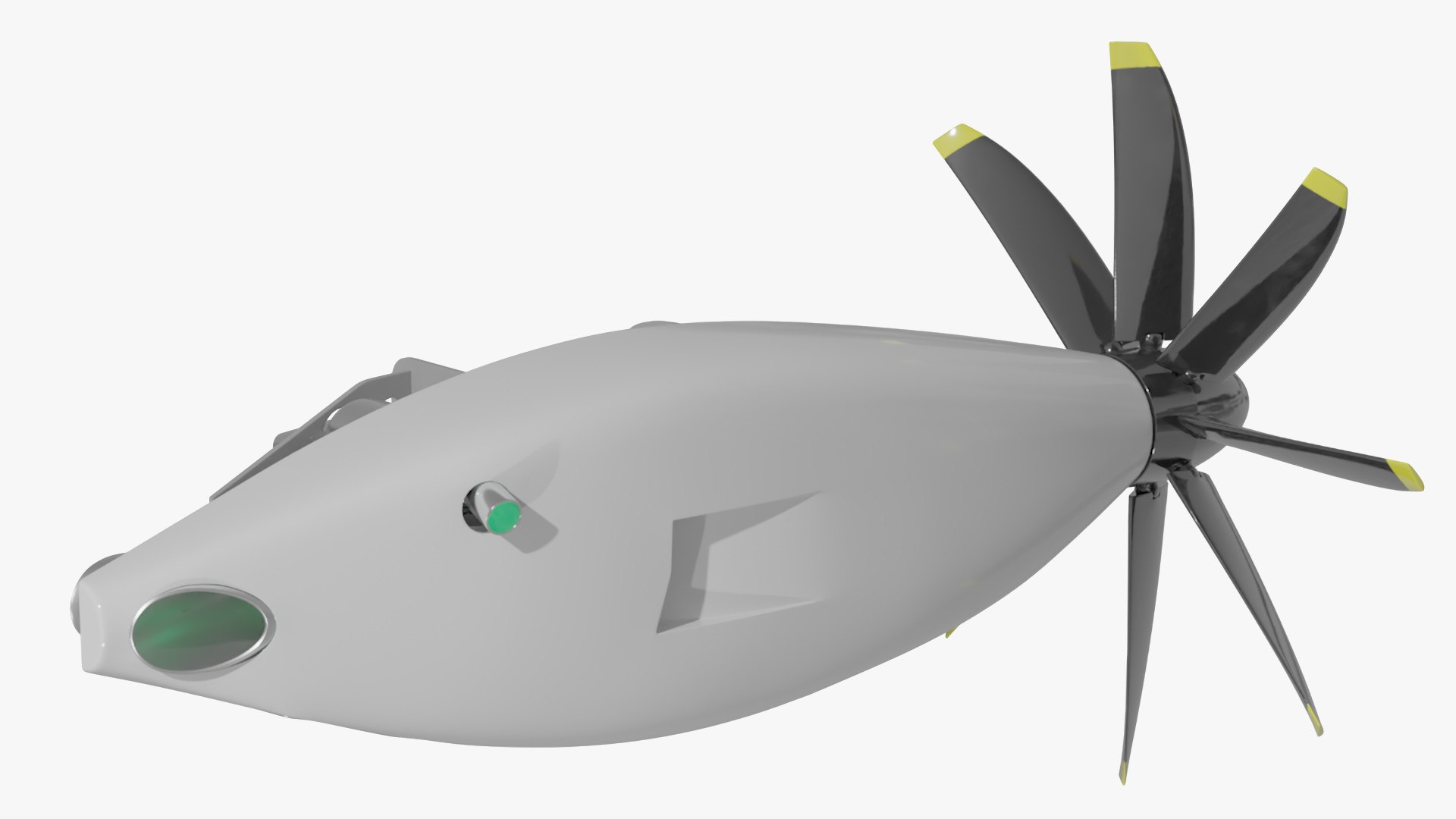 3D Model Hydrogen Propulsion System Exposed Half - TurboSquid 2378177