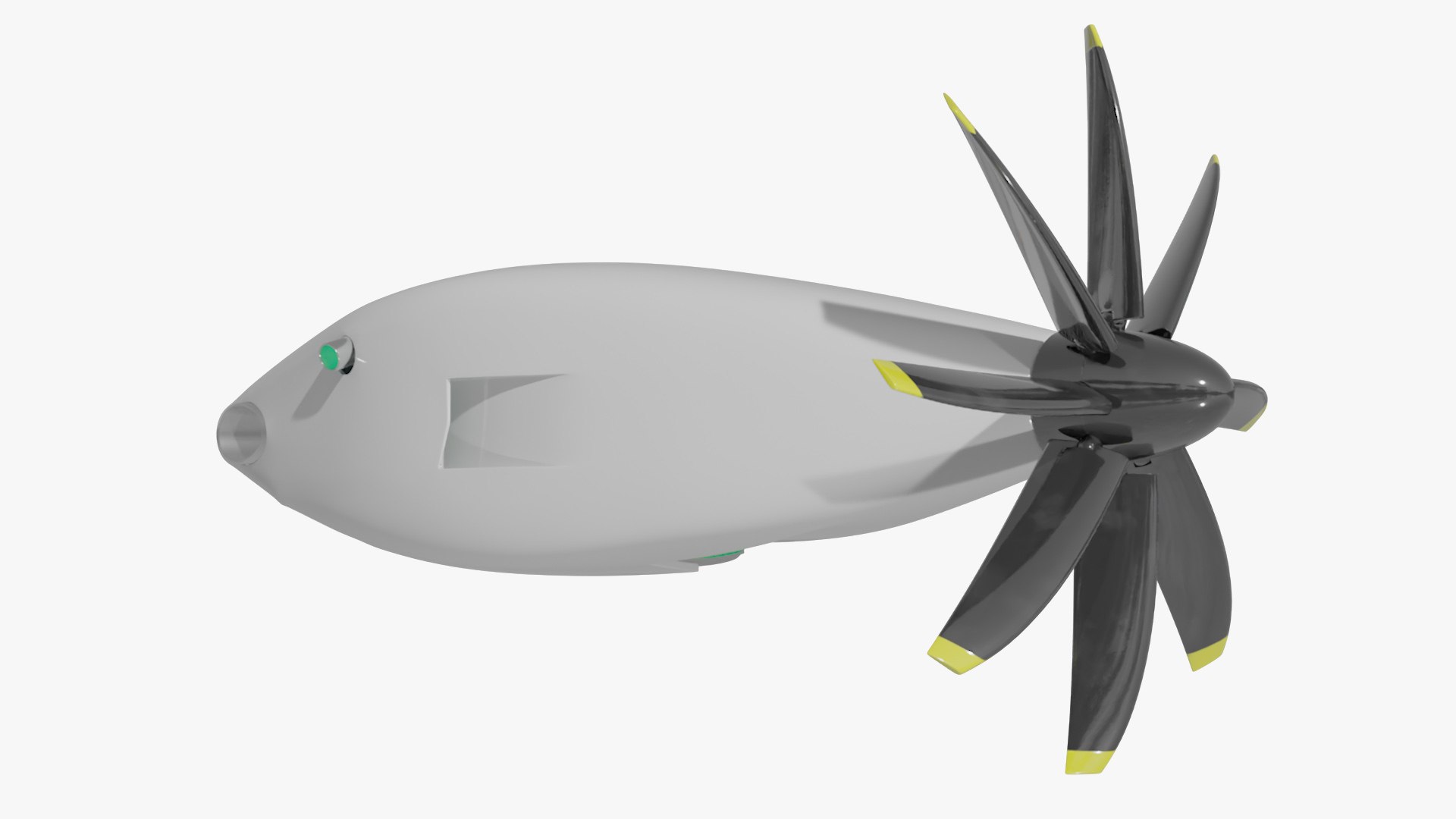 3D Model Hydrogen Propulsion System Exposed Half - TurboSquid 2378177