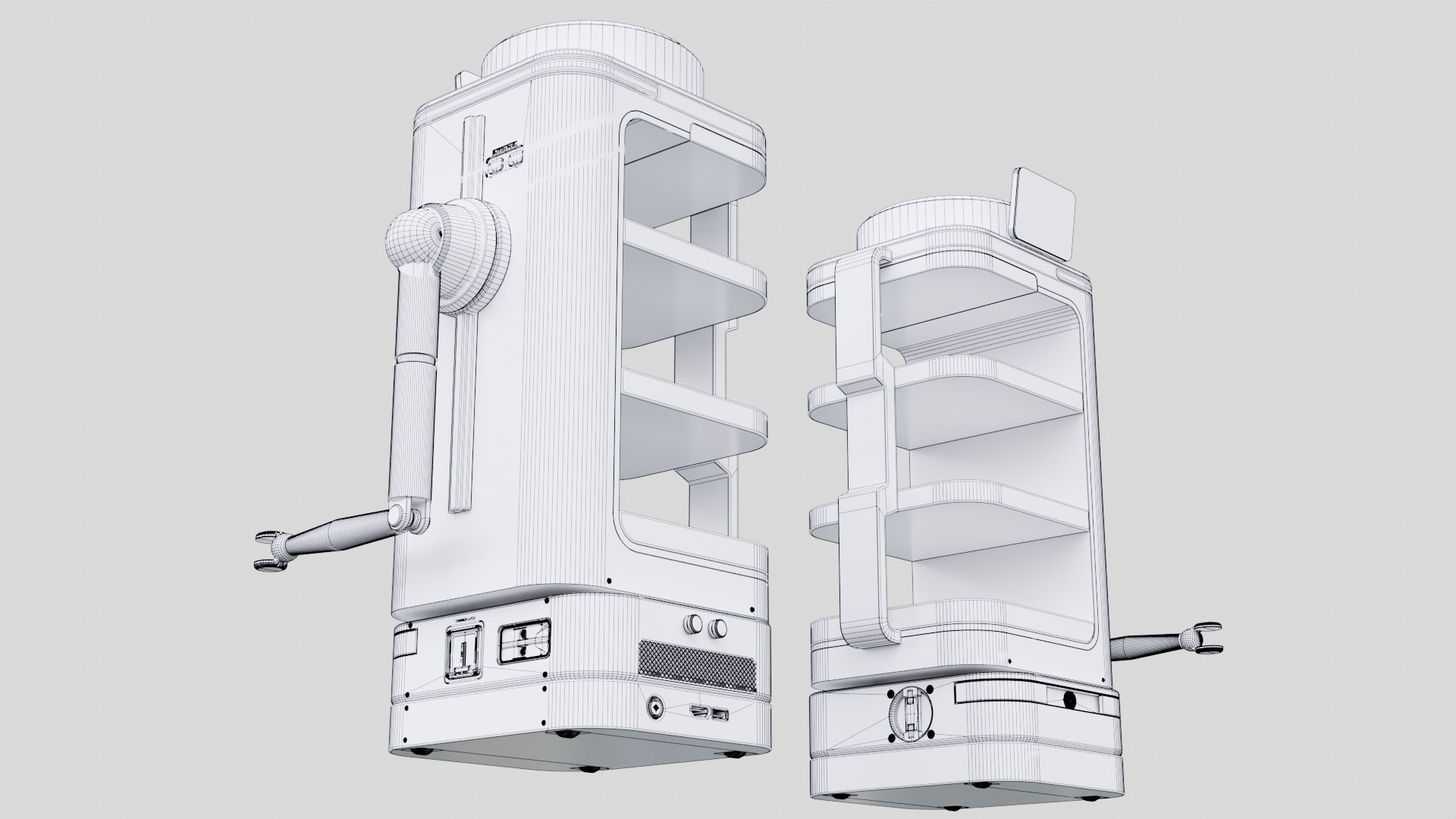 Food Serving Robot 3D Model - TurboSquid 2201155