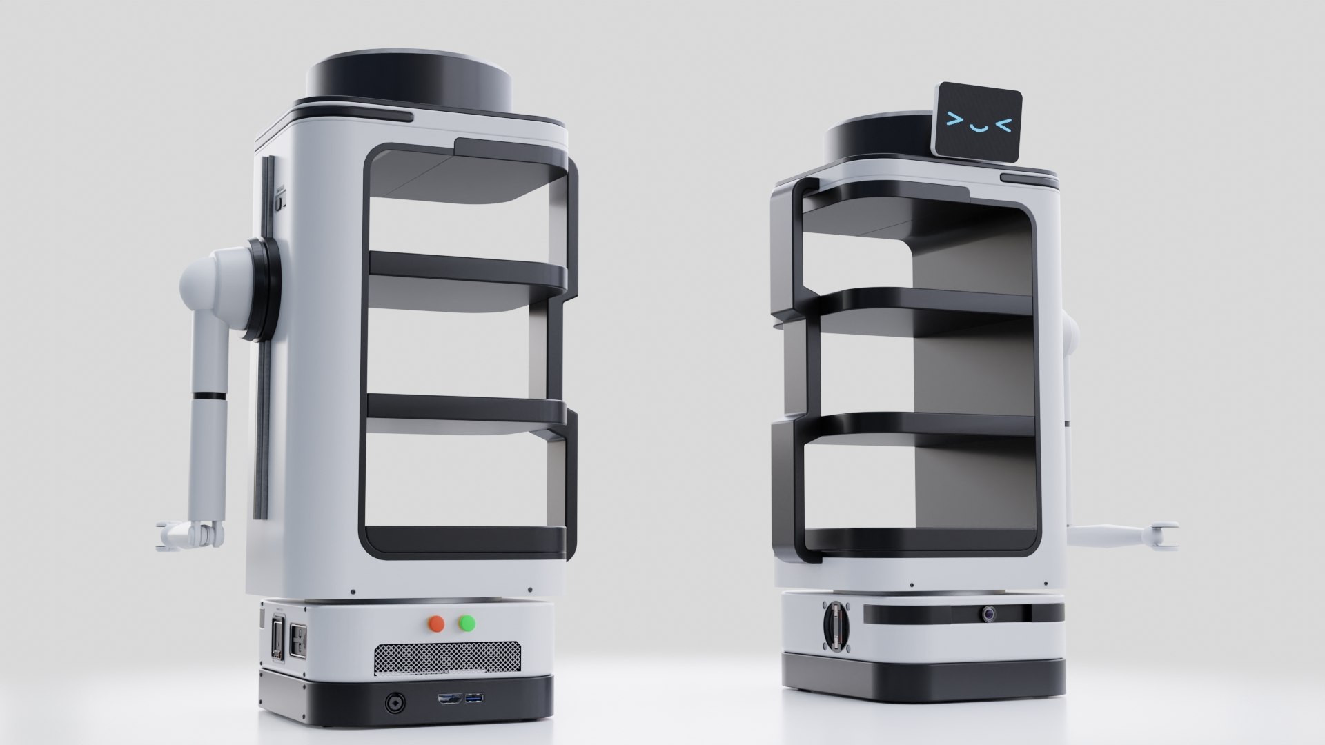 Food Serving Robot 3D Model - TurboSquid 2201155