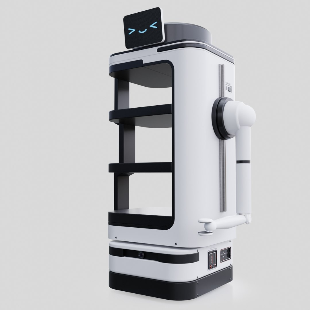 Food Serving Robot 3D Model - TurboSquid 2201155