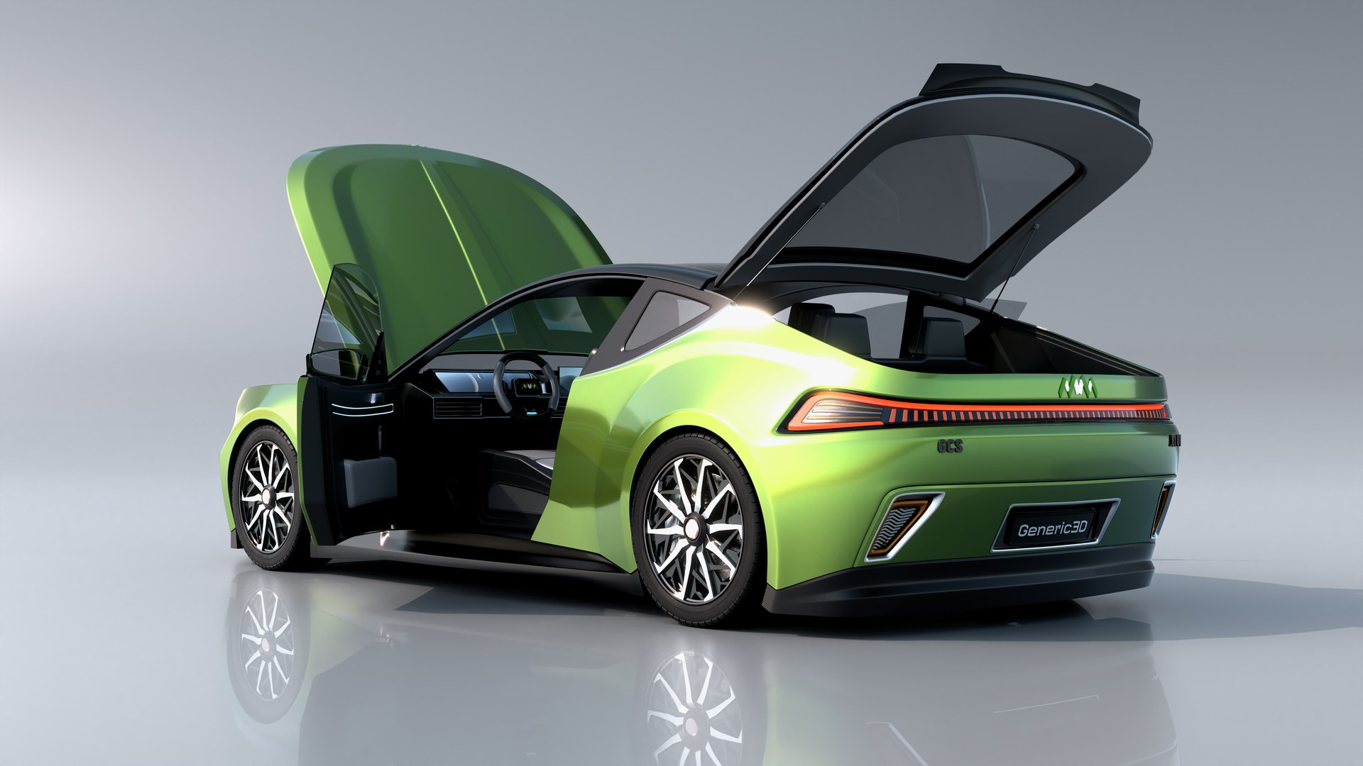 Generic Car Series - V1U1-G3D 3D Model - TurboSquid 2179319