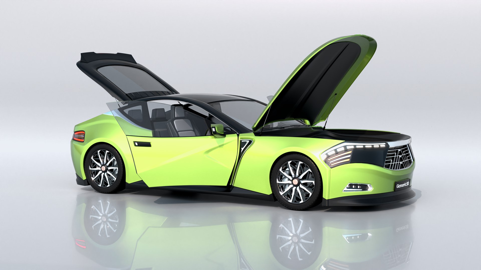 Generic Car Series - V1U1-G3D 3D Model - TurboSquid 2179319