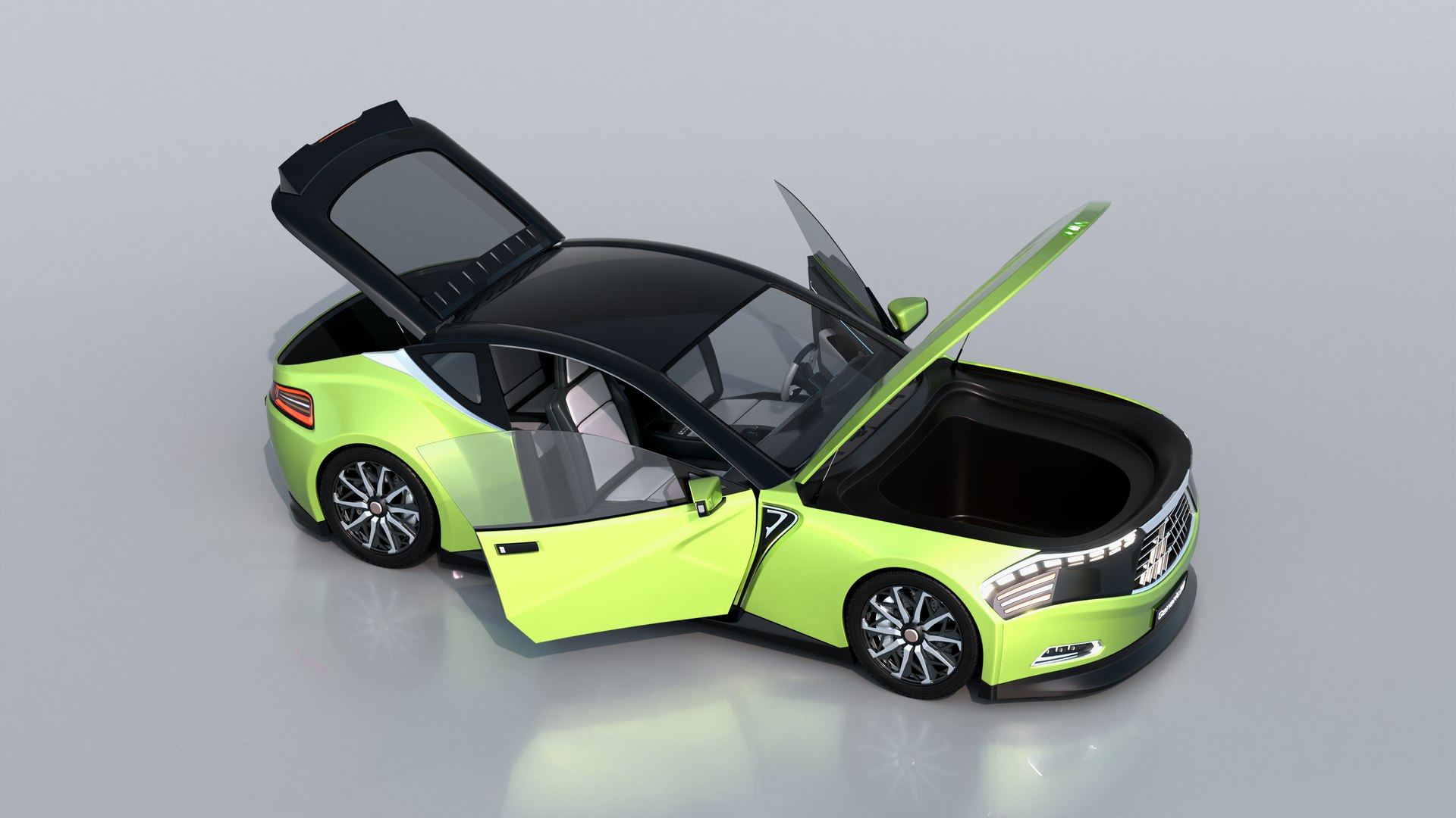 Generic Car Series - V1U1-G3D 3D Model - TurboSquid 2179319