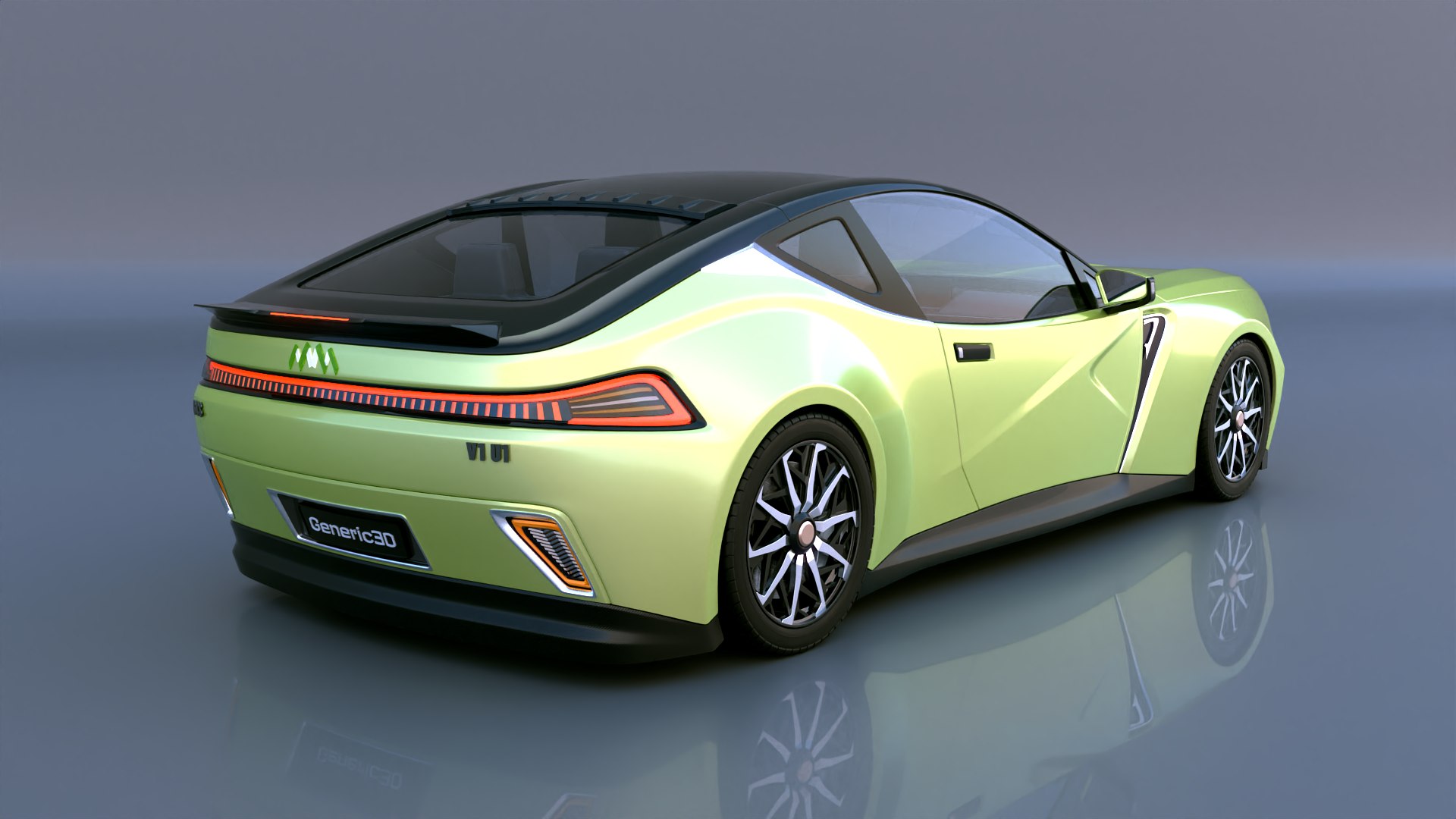 Generic Car Series - V1U1-G3D 3D model - TurboSquid 2179319