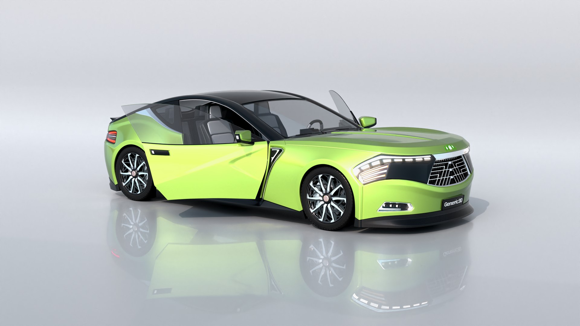 Generic Car Series - V1U1-G3D 3D Model - TurboSquid 2179319