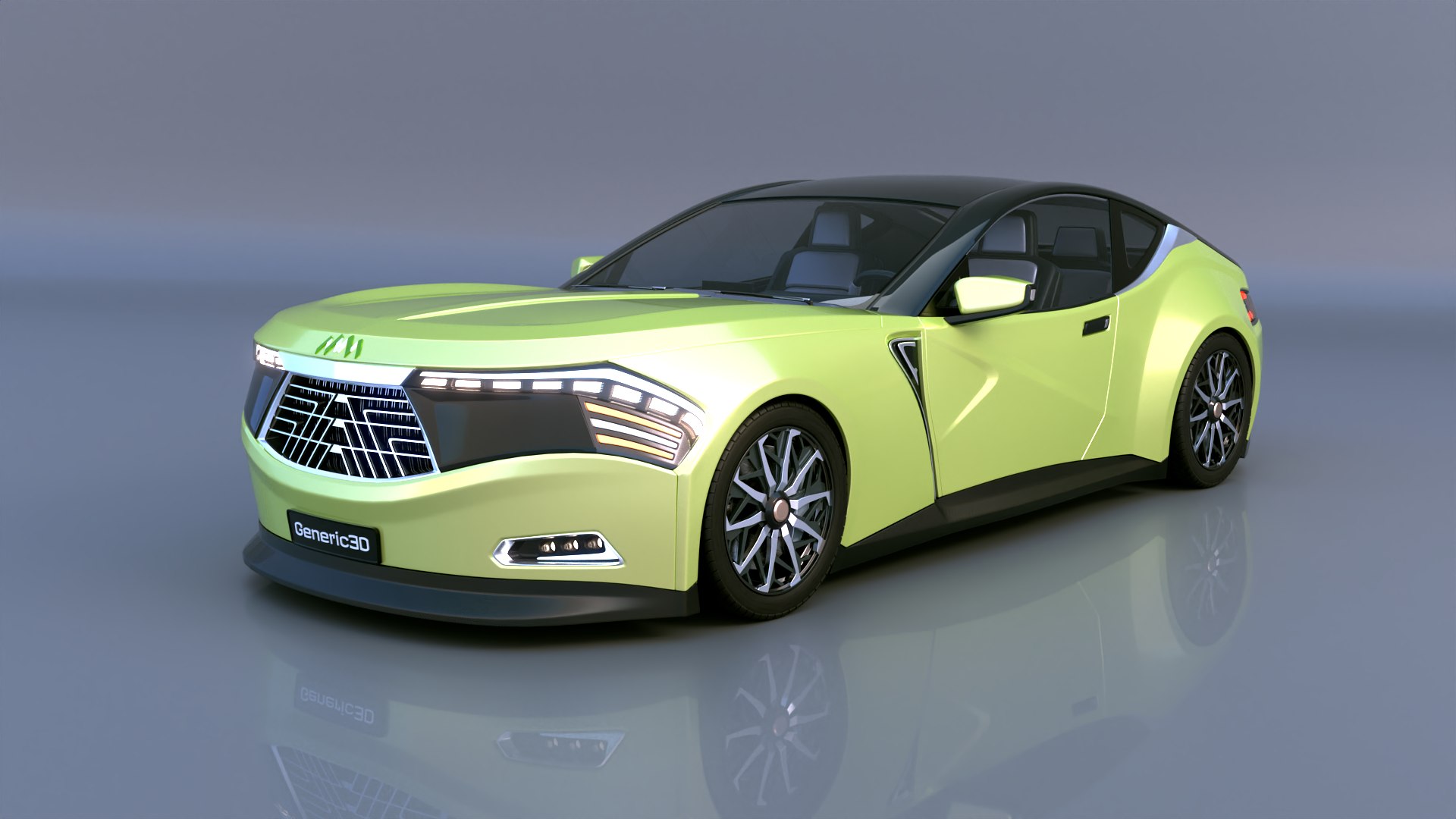 Generic Car Series - V1U1-G3D 3D model - TurboSquid 2179319