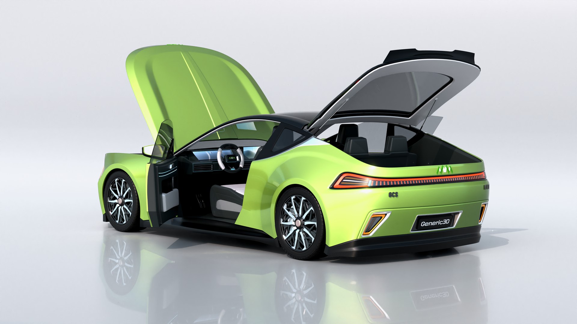 Generic Car Series - V1U1-G3D 3D Model - TurboSquid 2179319