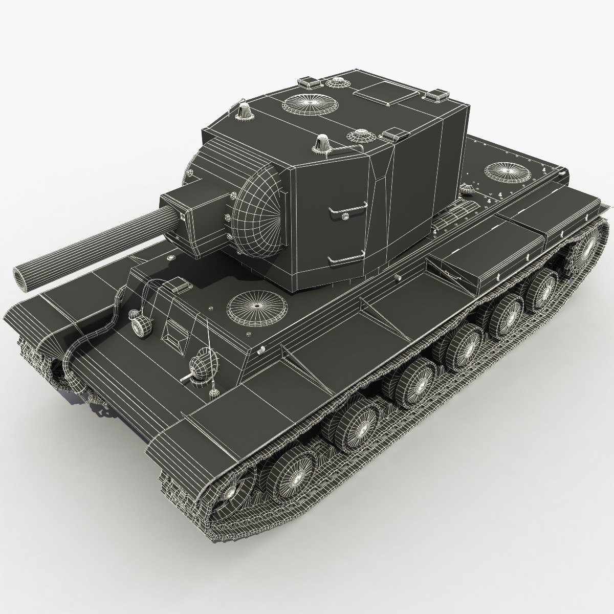 3d kv-2 2 modeled model