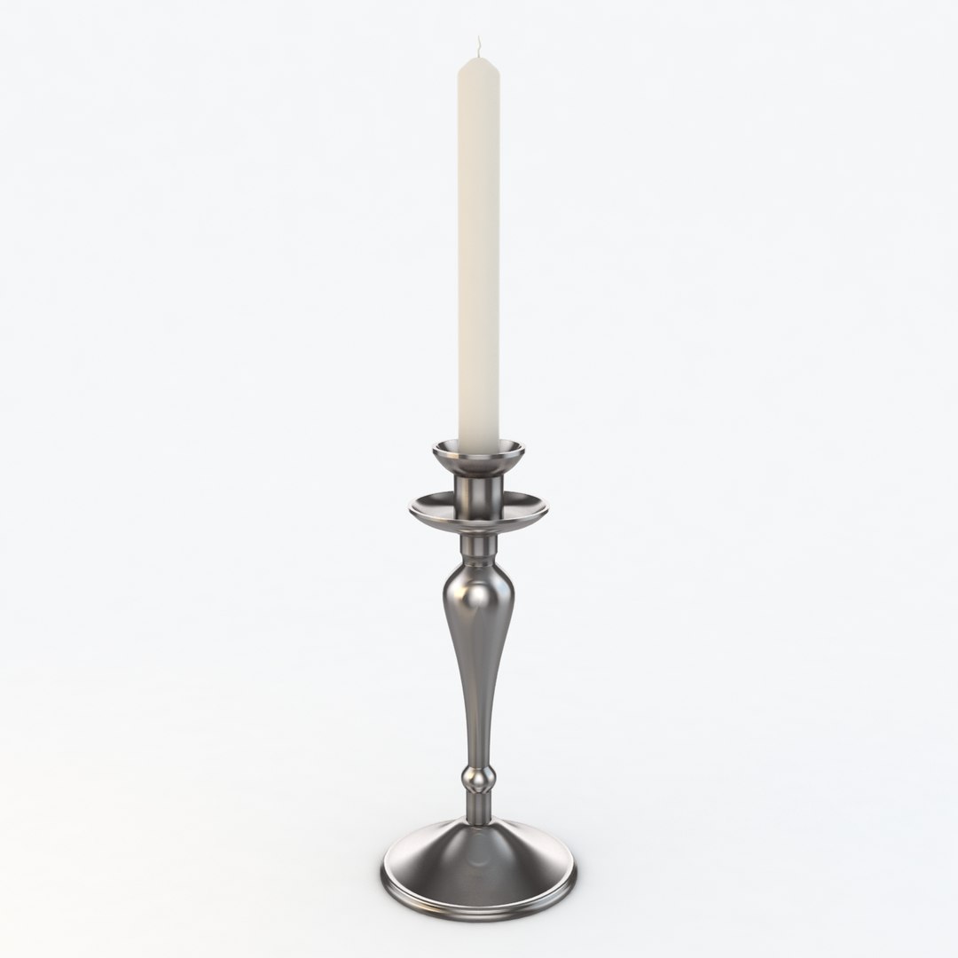 Candle Candlestick 3d Model