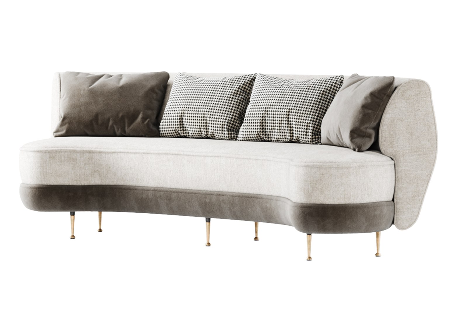 3D gabriel curve loveseat model - TurboSquid 1675831