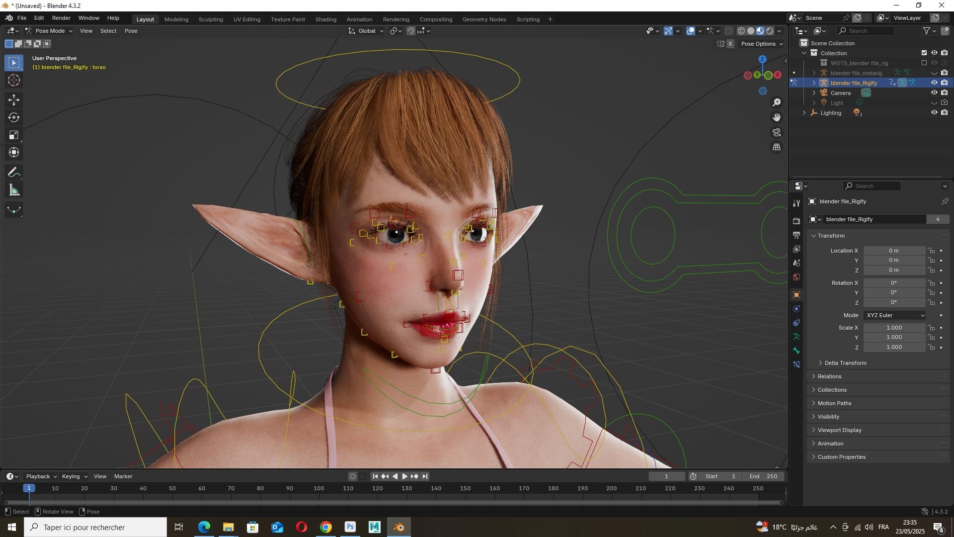 3D Elaria Elf Female Bikini 3D Model Stylized Fantasy Base Model ...