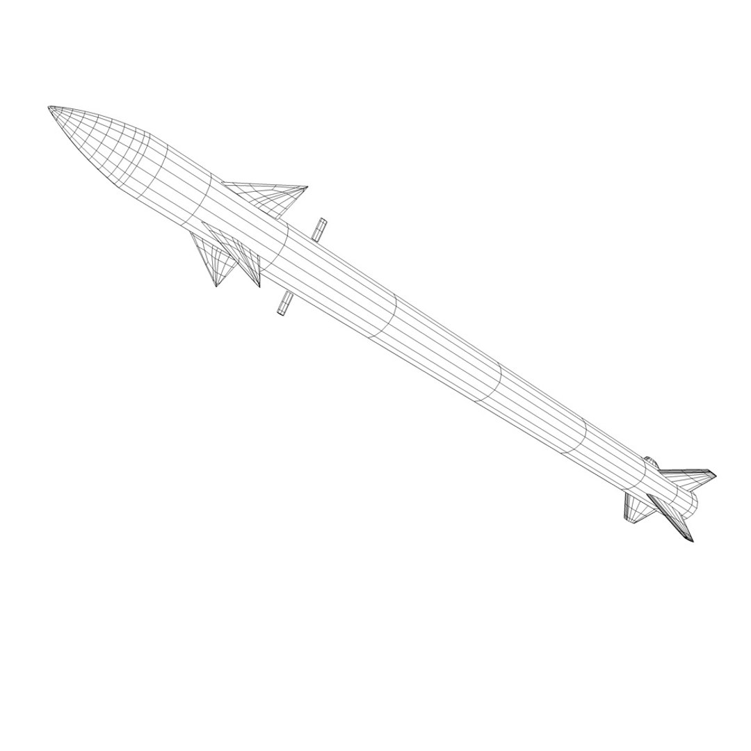 Tamir Missile 3d Model