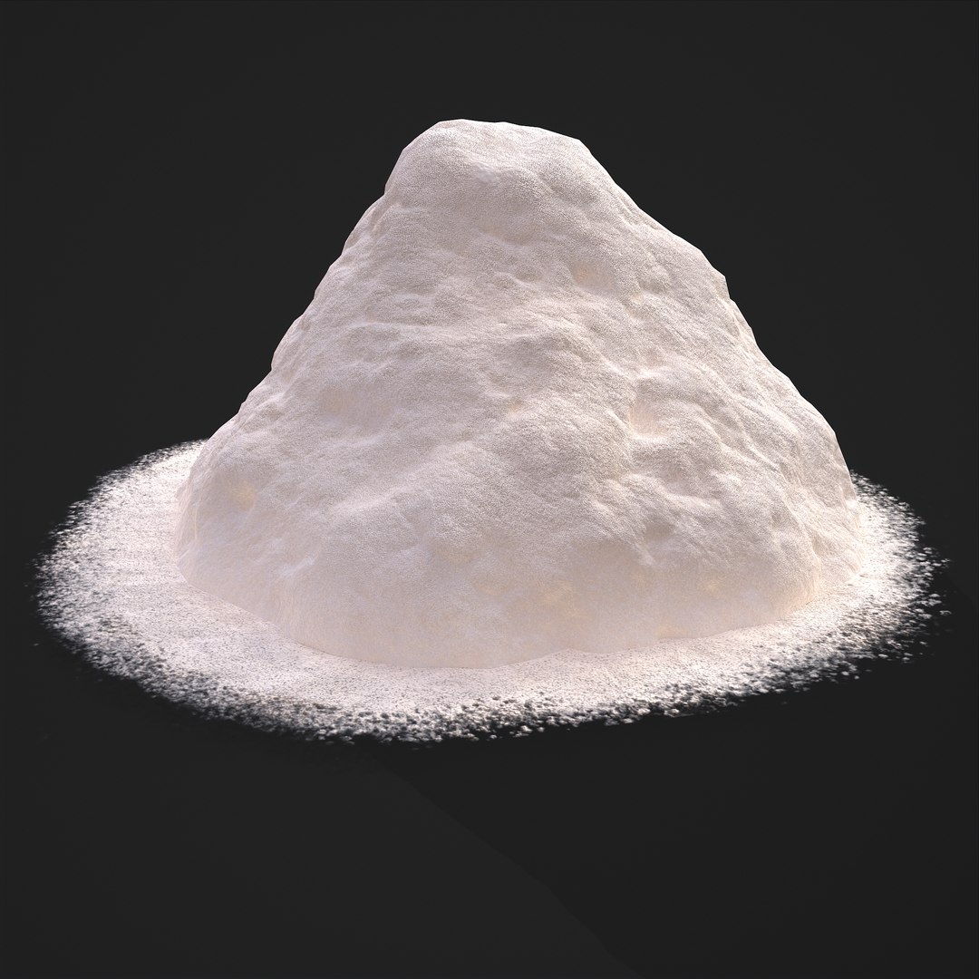 3D Flour Piles Model - TurboSquid 1872699