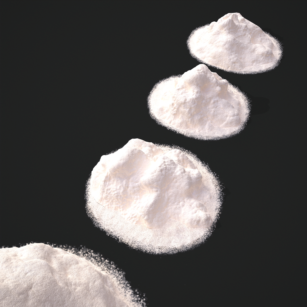 3D Flour Piles model - TurboSquid 1872699