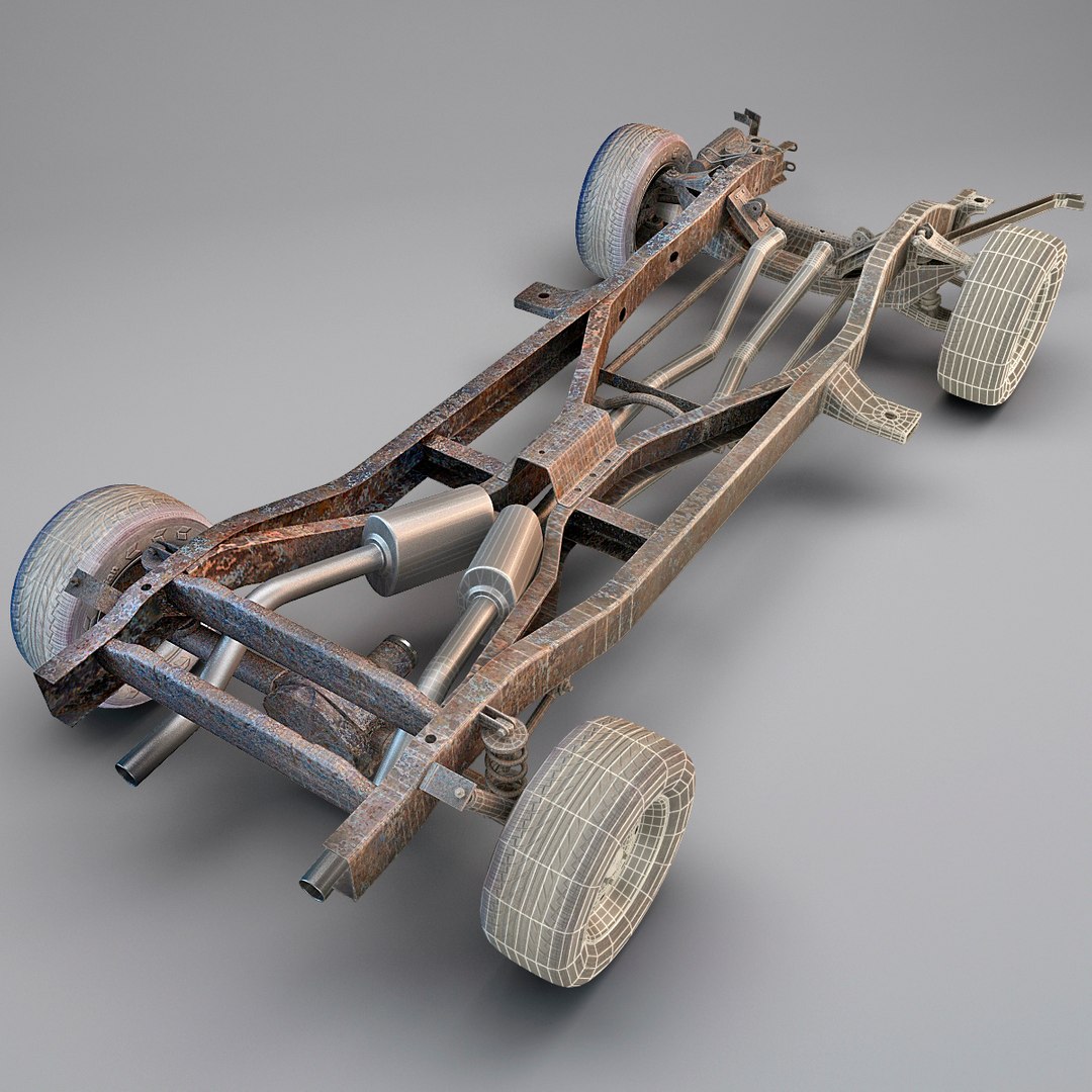 Car Chassis 3d 3ds