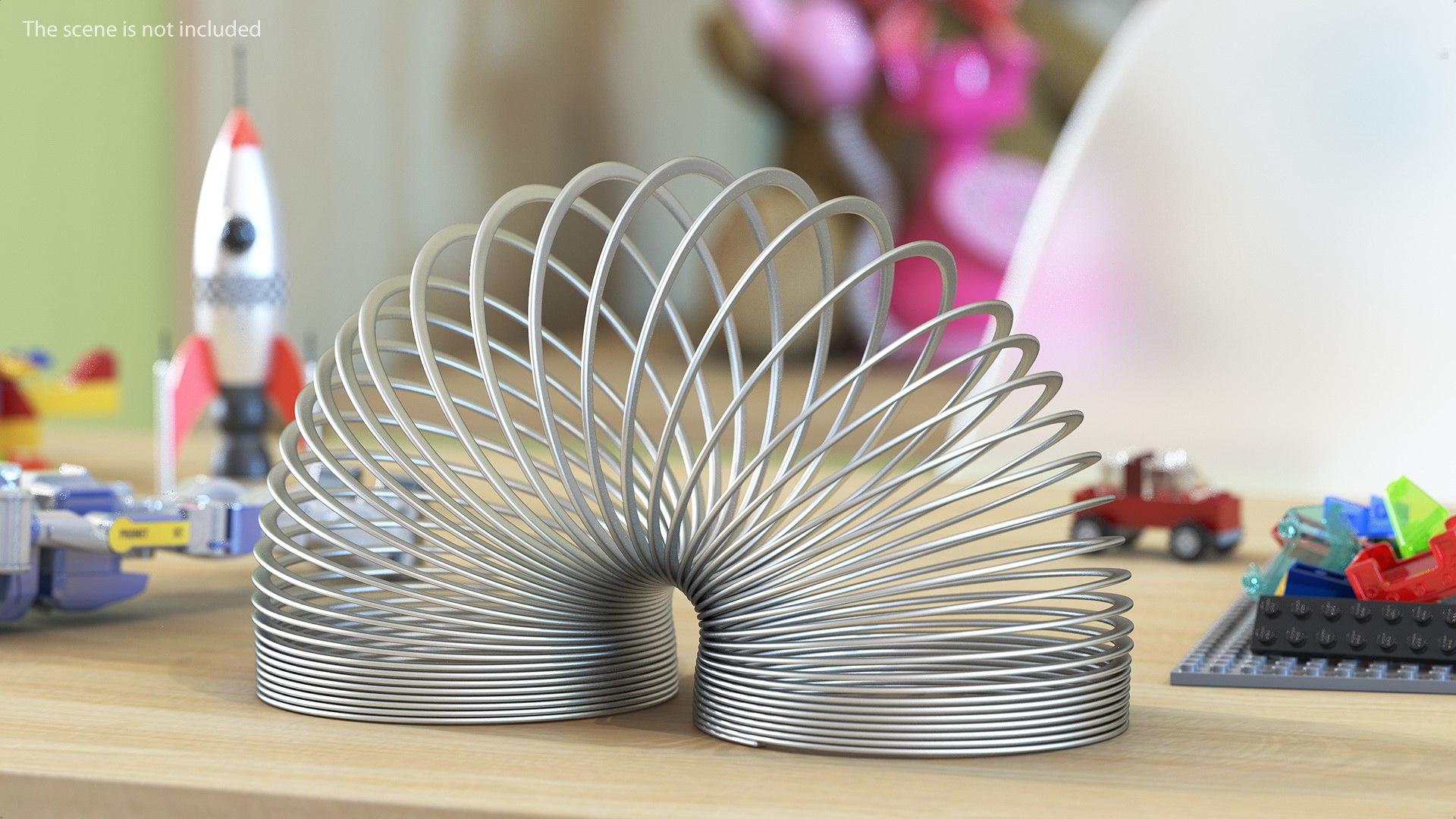 3D Metal Toy Spring Curved - TurboSquid 1488352