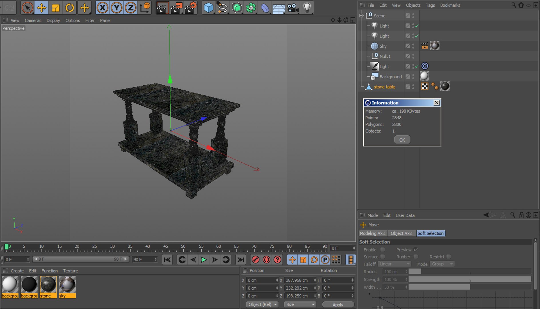 3d stone tables - 4