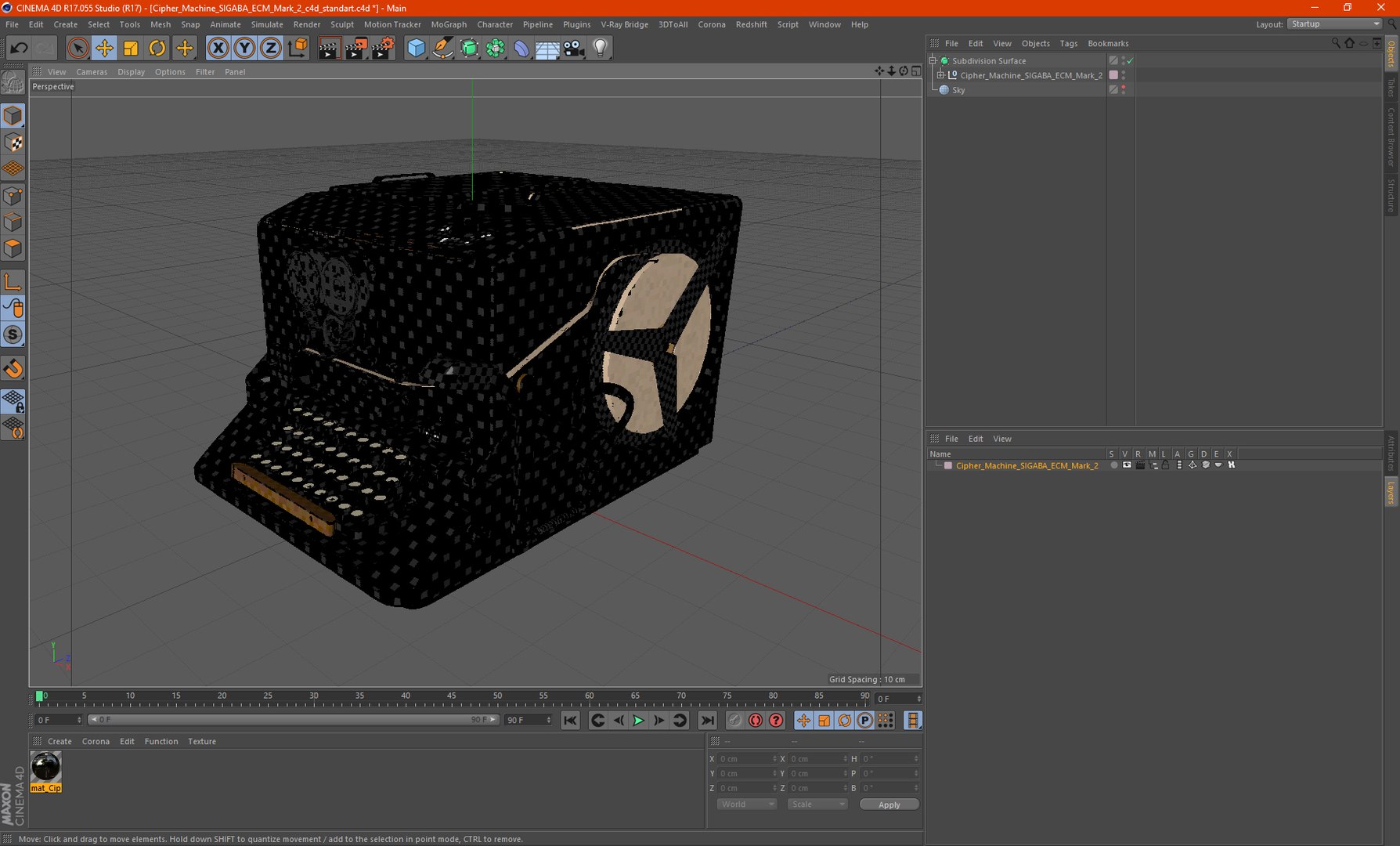Cipher Machine SIGABA ECM Mark 2 3D model - TurboSquid 2016593
