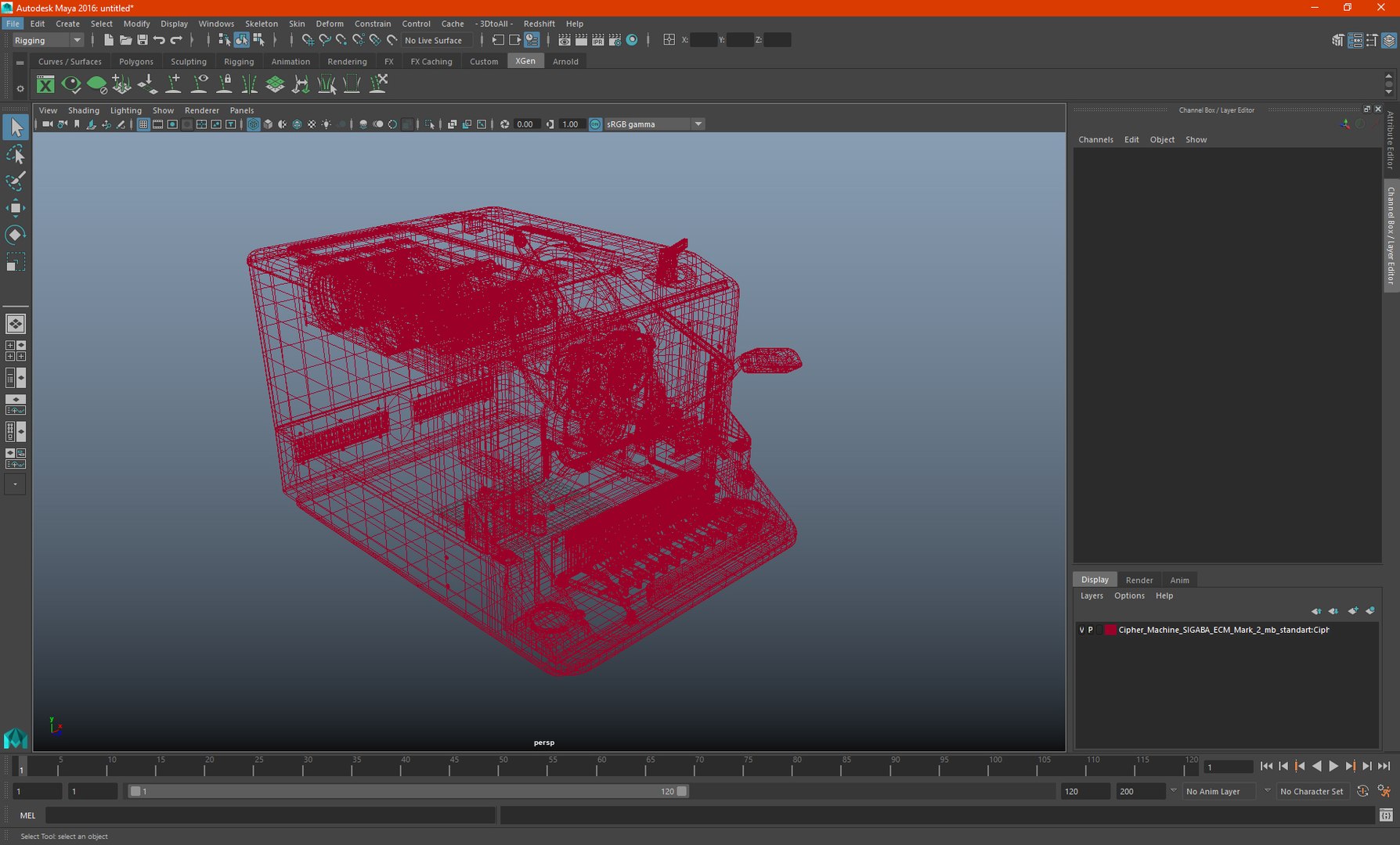 Cipher Machine SIGABA ECM Mark 2 3D model - TurboSquid 2016593
