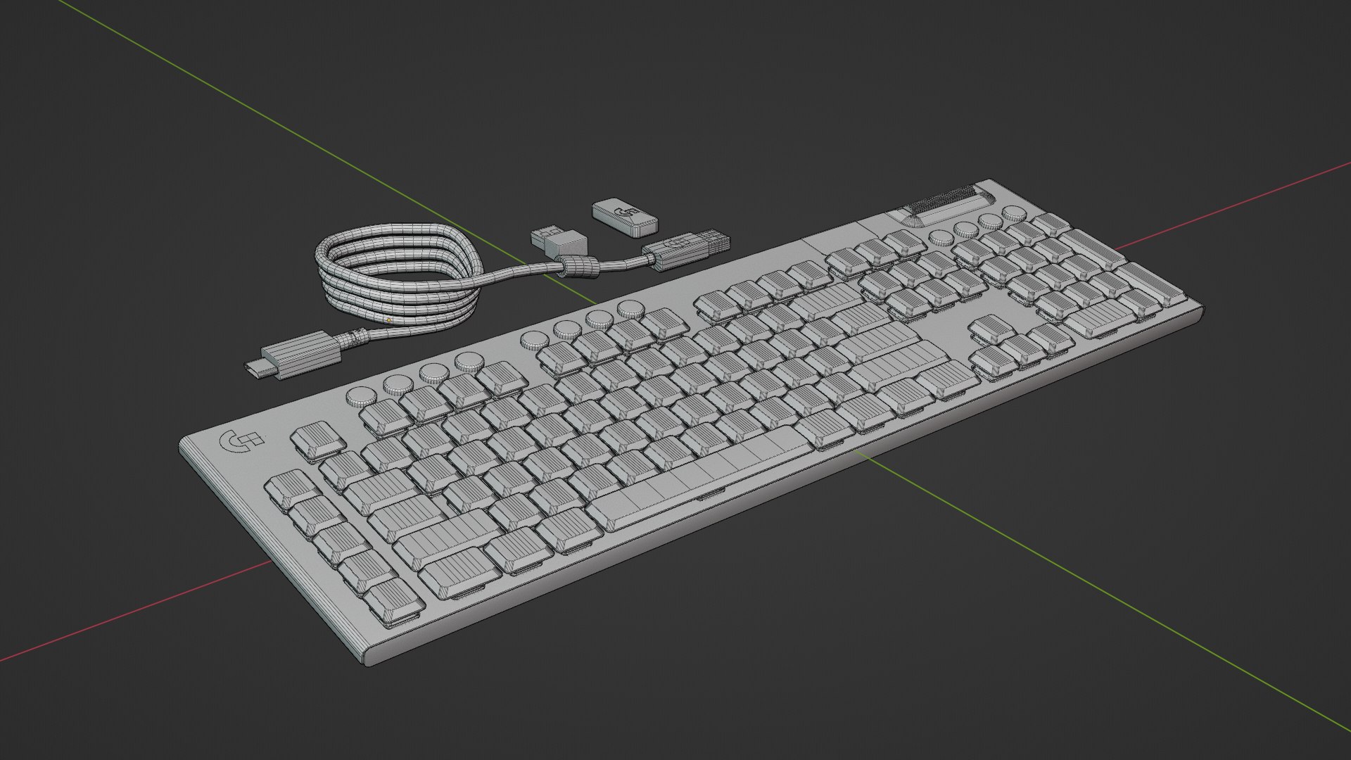 Logitech G915 Mechanical Keyboard 3D Model - TurboSquid 2096673