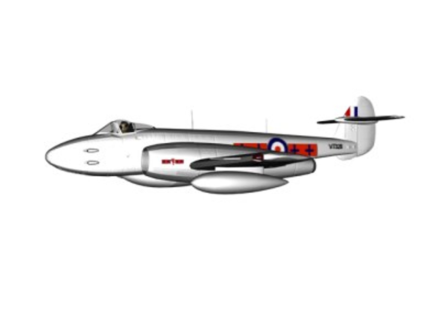 3ds Max Gloster Meteor Fighters Jet F4