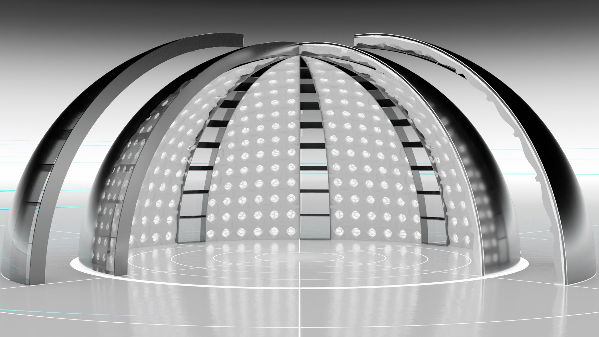 Modular Dome Stage 3D Model - TurboSquid 1787394
