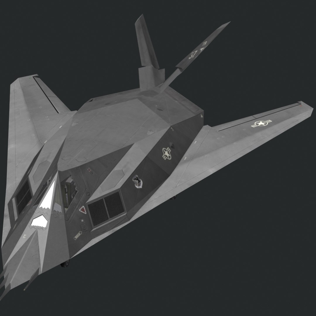 Stealth Military Jet 3d Model