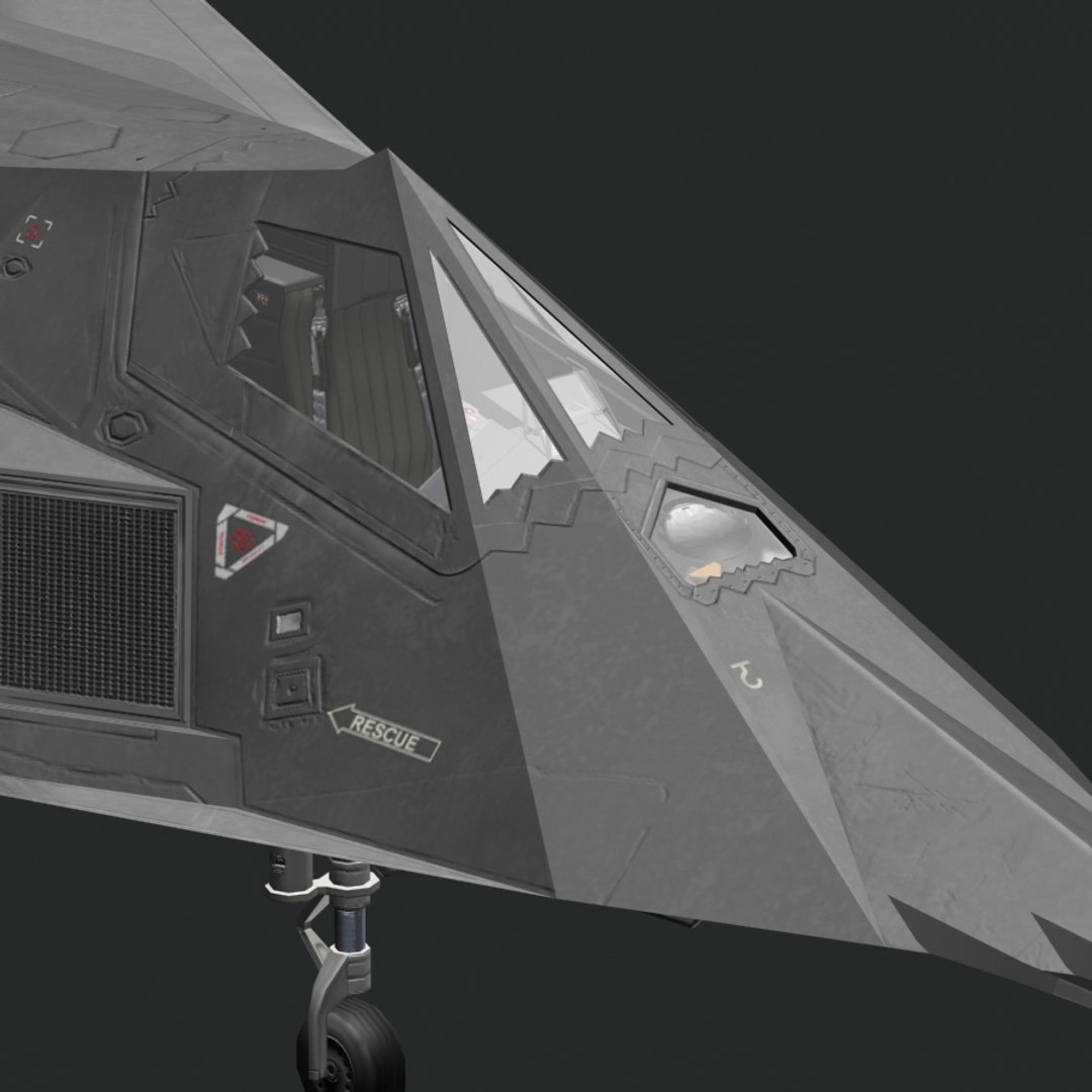 Stealth Military Jet 3d Model