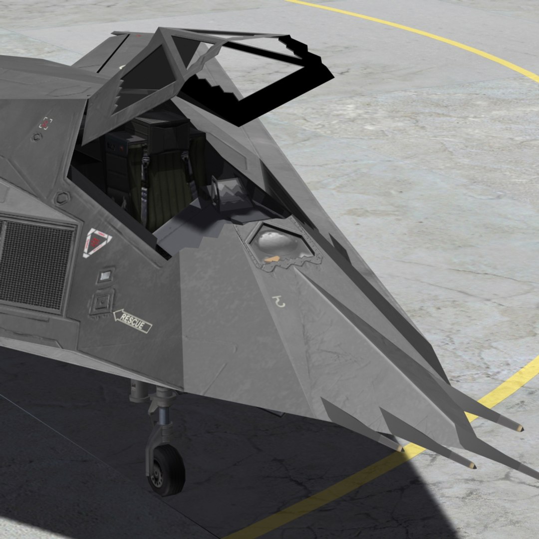 Stealth Military Jet 3d Model