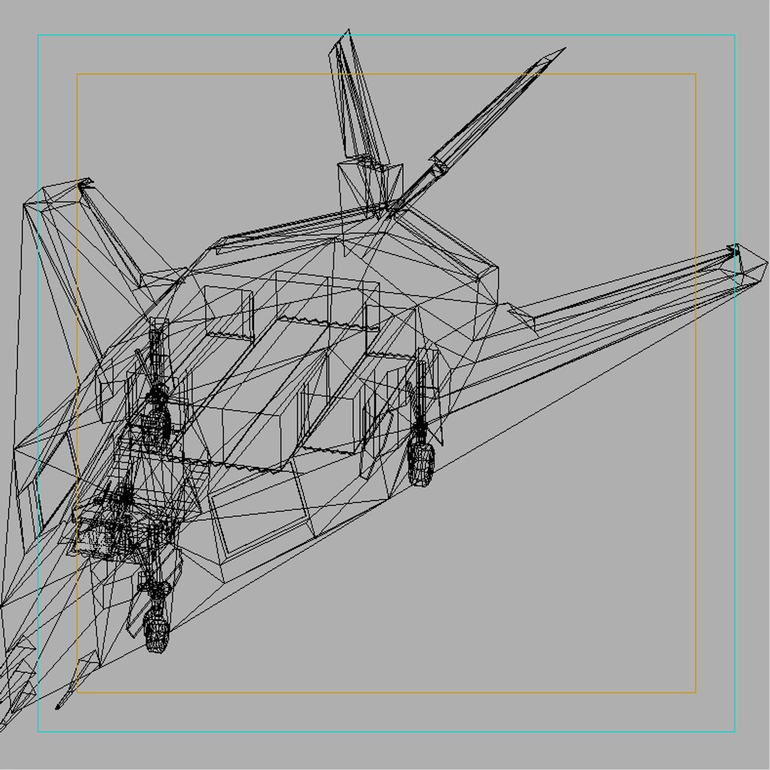 Stealth Military Jet 3d Model