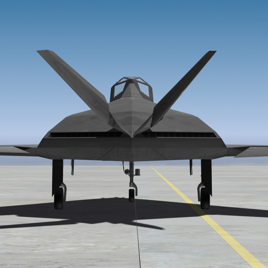 Stealth Military Jet 3d Model