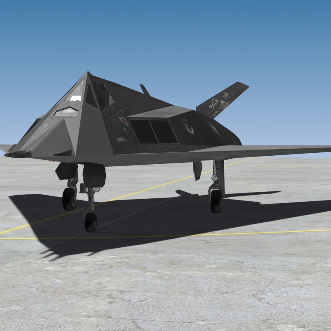 Stealth Military Jet 3d Model
