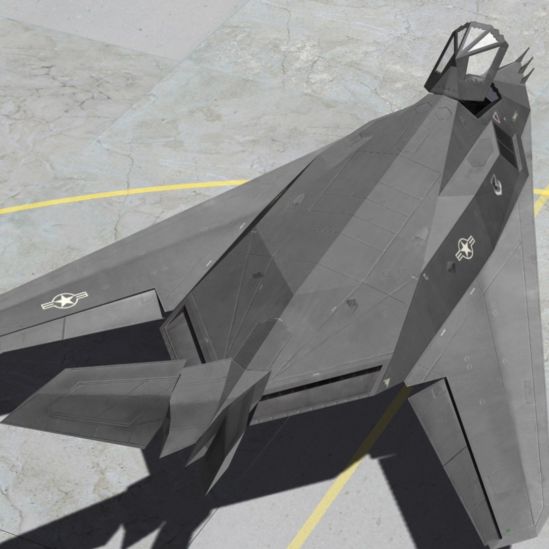 Stealth Military Jet 3d Model