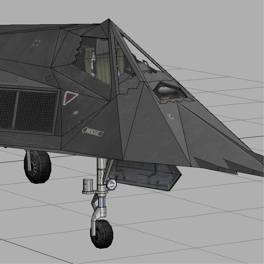 Stealth Military Jet 3d Model